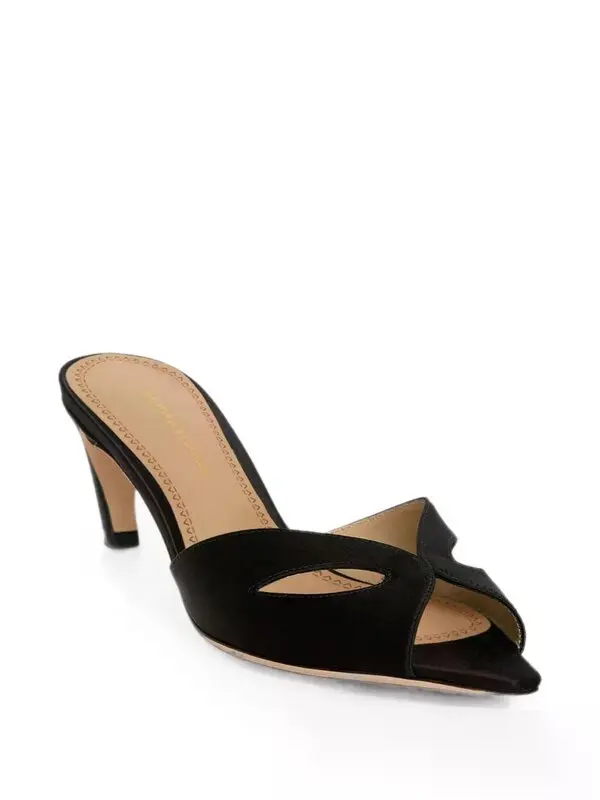 Victoria Beckham Harlow Mask Cutout Sandals - Black