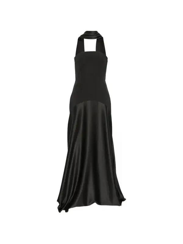 Solace London Mae Strapless Maxi Dress - Black