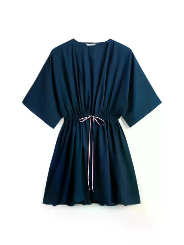 Tommy Hilfiger Drawstring-fastening V-neck Cover Up