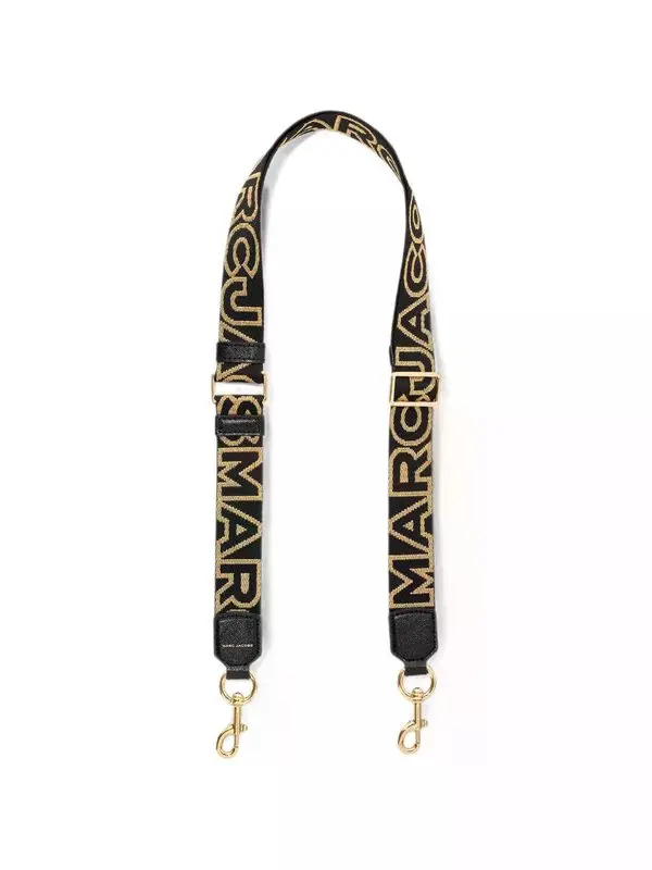 Marc Jacobs Logo Webbing Bag Strap - Black