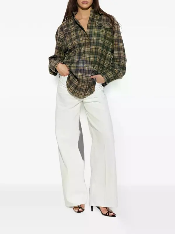 RÓHE Check-patterned Pocket Shirt
