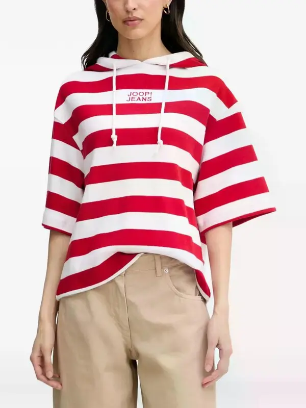 JOOP! Timira Striped Drawstring Hoodie