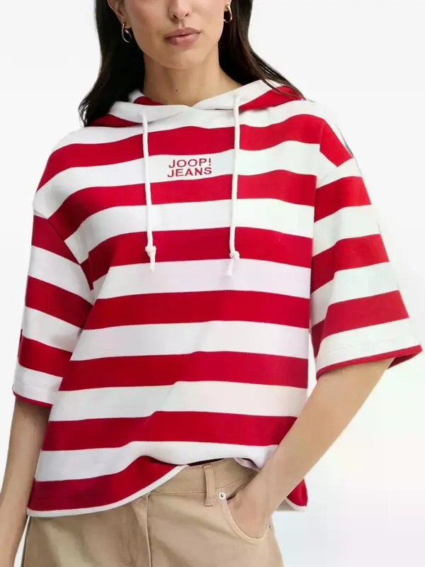 JOOP! Timira Striped Drawstring Hoodie