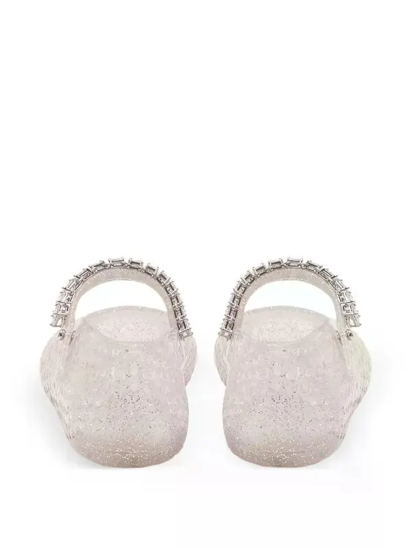 JIMMY CHOO Crystal-embellished Ballet Flats - White