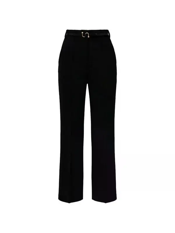 Sportmax Volonta Belted Straight-leg Trousers
