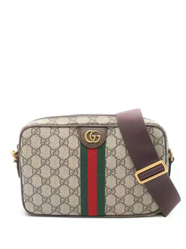 Gucci Ophidia Gg Supreme Crossbody Bag - Neutrals