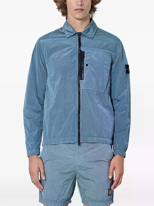 Stone Island Logo-patch Zip-up Jacket