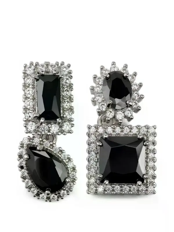 MAISON MARGIELA Cluster Drop Earrings - Silver