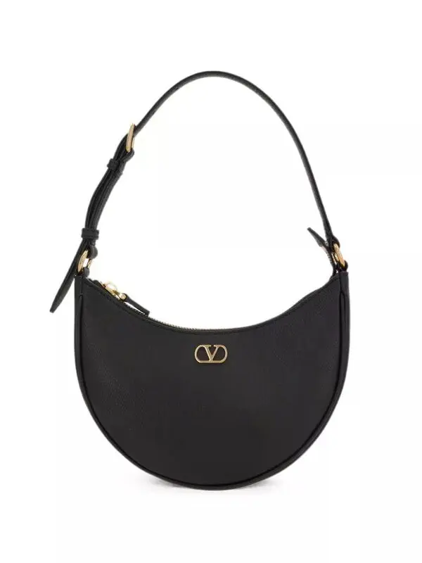 Valentino Garavani Vlogo Signature Grained-leather Mini Bag - Black