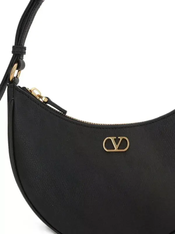 Valentino Garavani Vlogo Signature Grained-leather Mini Bag - Black