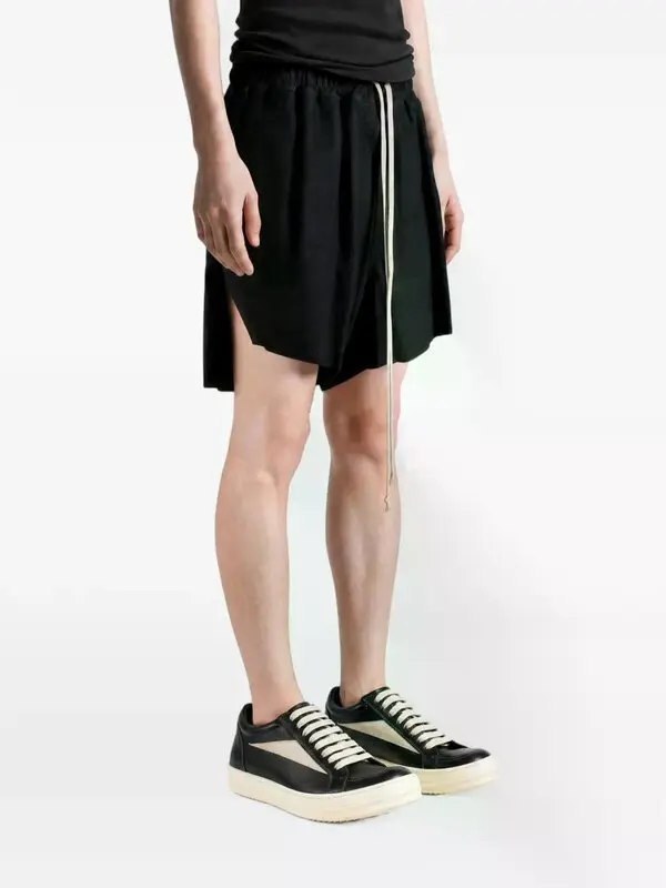 Rick Owens Drawstring Leather Shorts
