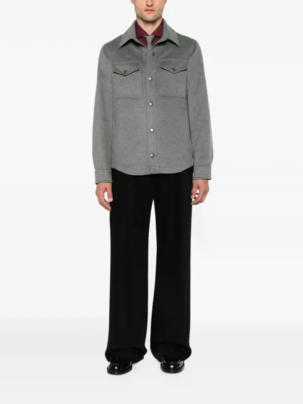 Brunello Cucinelli Pinstripe-pattern Long-sleeve Shirt