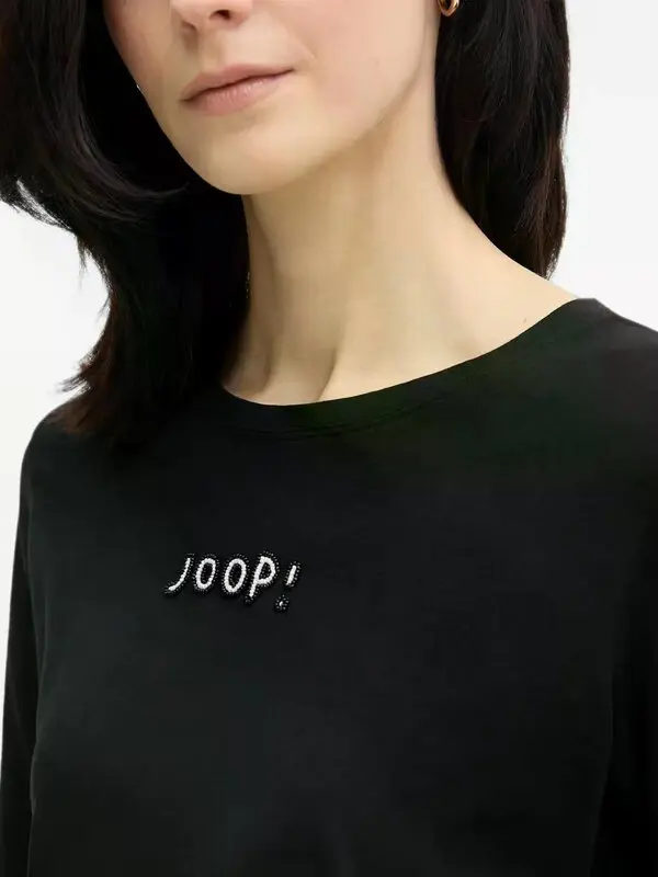 JOOP! Bead-embellished Three-quarter Sleeve T-shirt