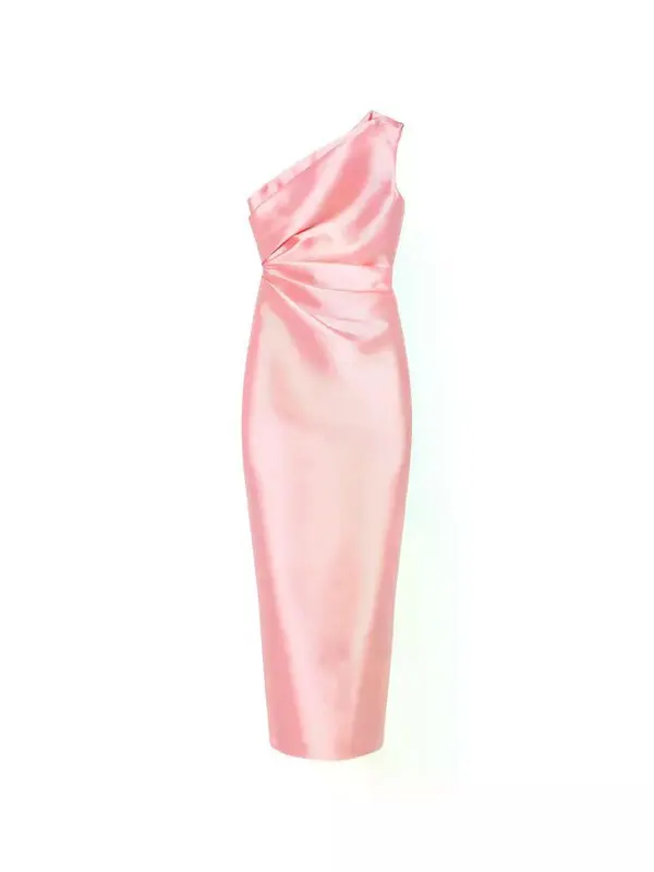 Solace London Kira One-shoulder Maxi Dress - Pink