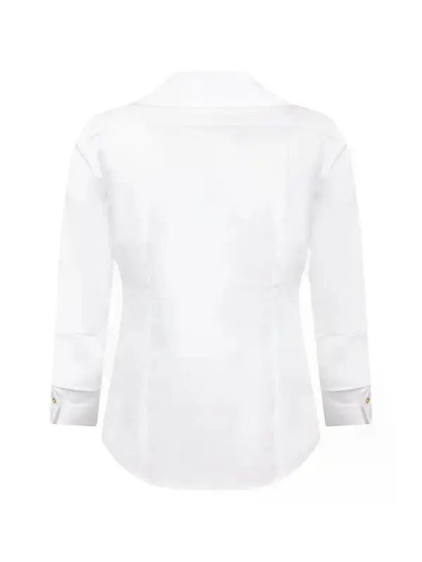 Elisabetta Franchi Logo-plaque V-neck Shirt