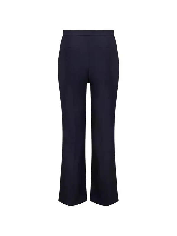 Elisabetta Franchi Flared Trousers With Horsebit Detail