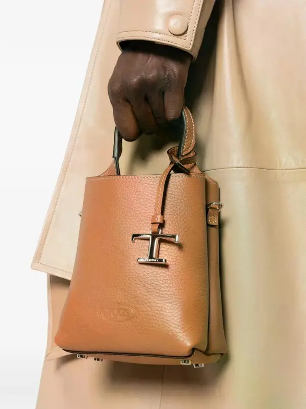 TOD'S Micro T Timeless Tote Bag - Brown