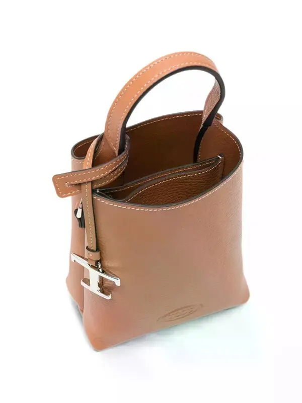 TOD'S Micro T Timeless Tote Bag - Brown