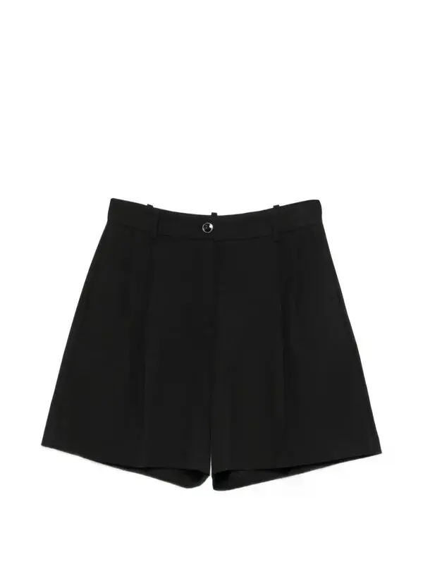 Pinko Pleated Belted Shorts - Black