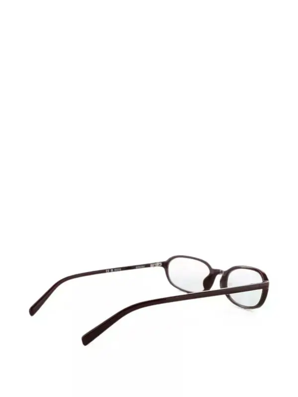 Chimi Edith Oval Frame Eyeglasses - Red