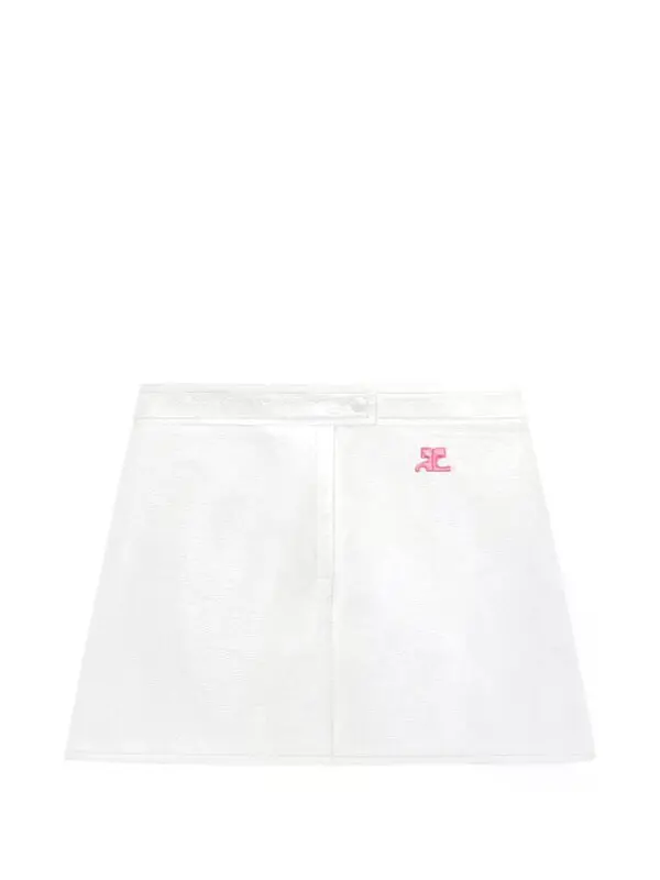 COURREGES Vinyl Mini Skirt - White