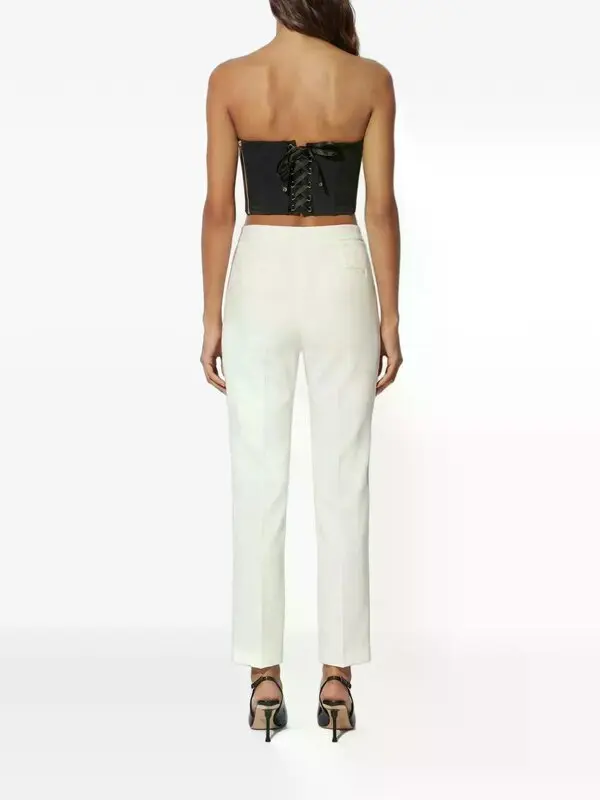 Elisabetta Franchi Logo Plaque Flared Trousers