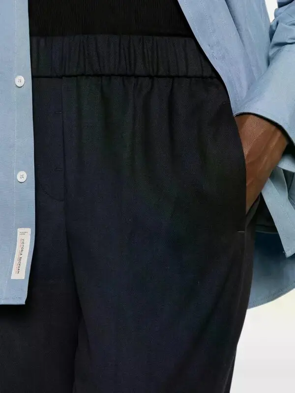 Peserico Elasticated Waist Trousers With Pressed Crease