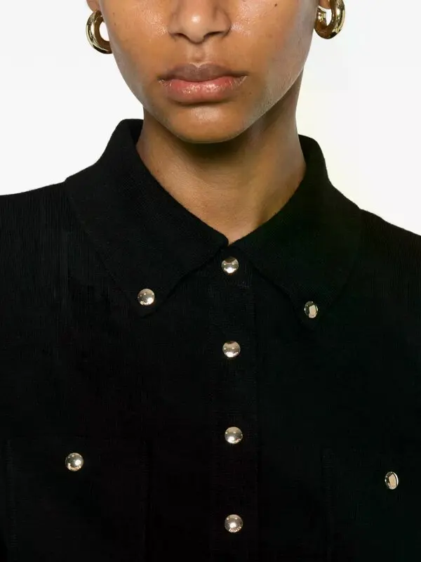 Sandro Button-down Shirt-collar Cardigan