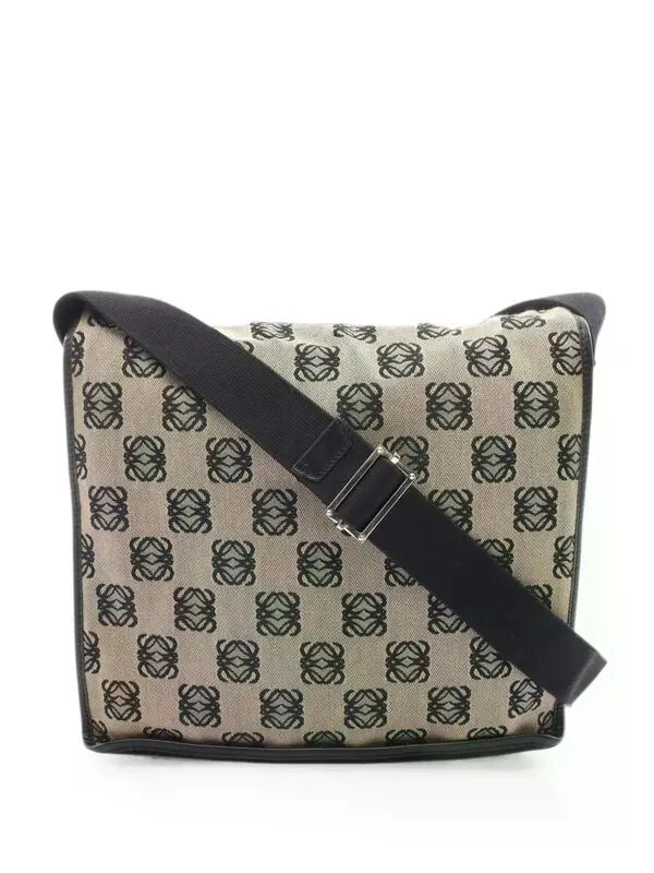 Loewe Anagram Jacquard Canvas Cross Body Bag - Neutrals