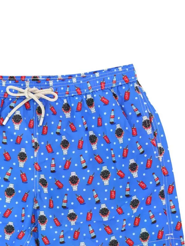 MC2 SAINT BARTH X Coca Cola Graphic-print Drawstring Swim Shorts