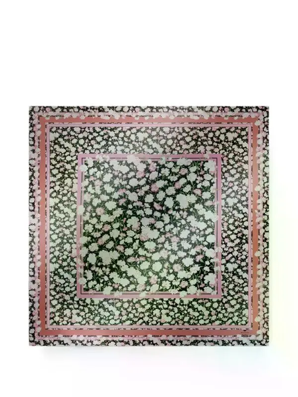 Max Mara Onesto Floral-print Silk Scarf - Pink