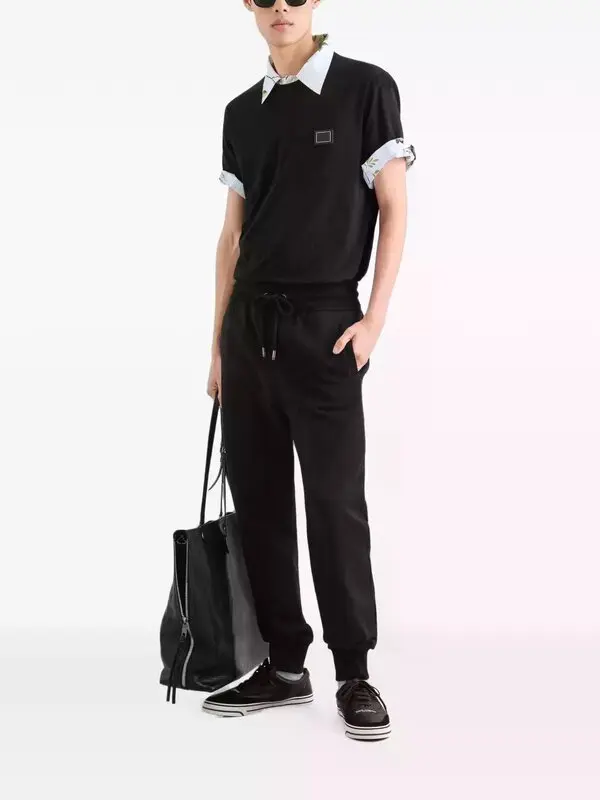 Dolce & Gabbana Jersey Trousers With Patch