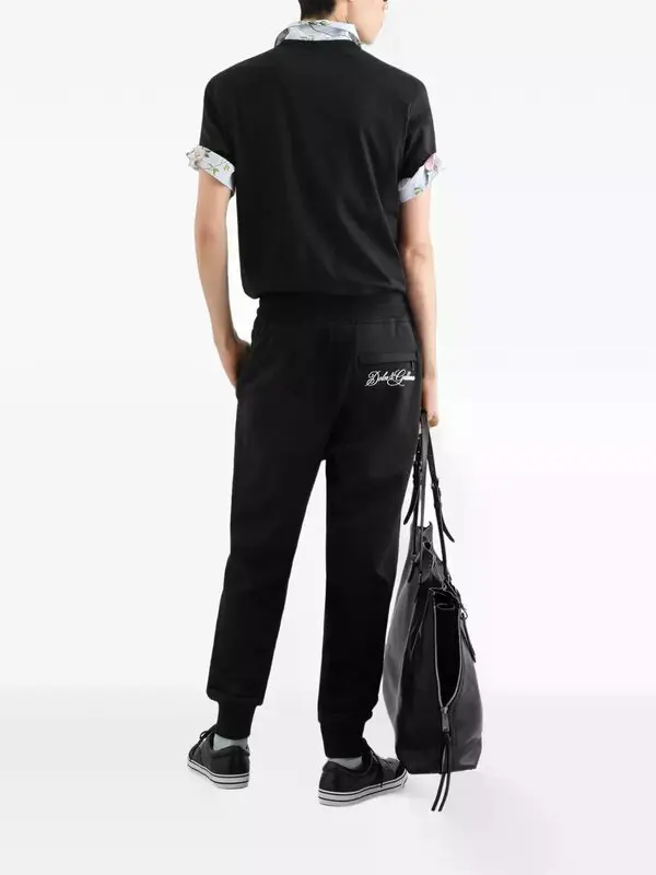 Dolce & Gabbana Jersey Trousers With Patch