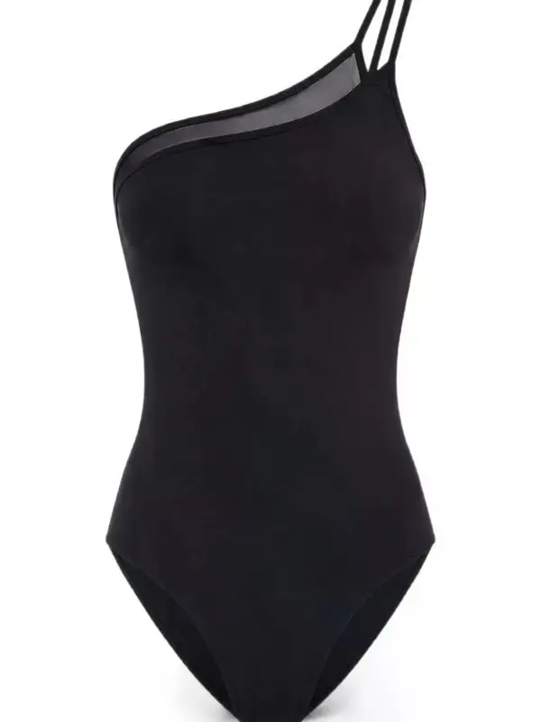GOTTEX One-shoulder Mesh-panel Swimsuit