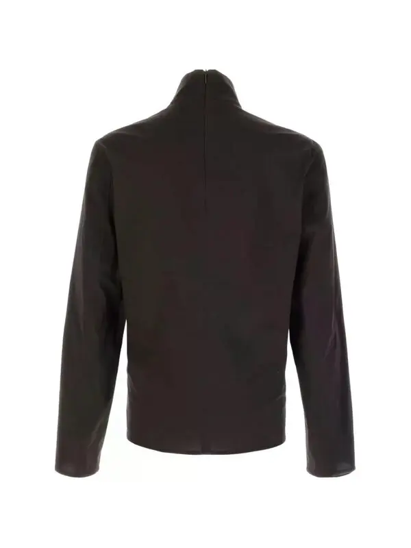 Gucci Rear-zip High-neck Long-sleeve T-shirt