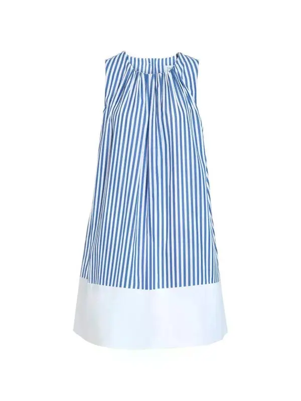 Tanya Taylor Hallie Striped A-line Mini Dress - White
