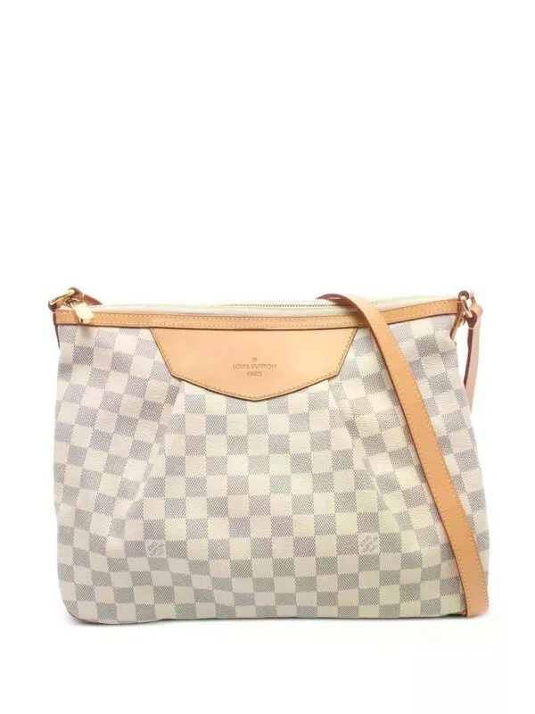 LOUIS VUITTON 2011 Mm Siracusa Damier Azur Crossbody Bag - White
