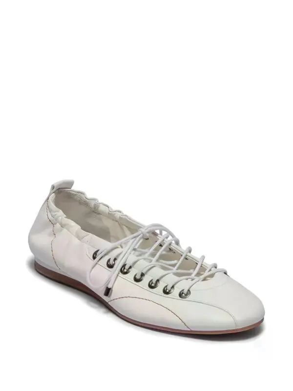 Bernardo Lace-up Billie Ballet Flats