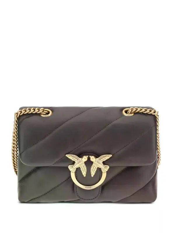 Pinko Quilted Leather Cross Body Bag