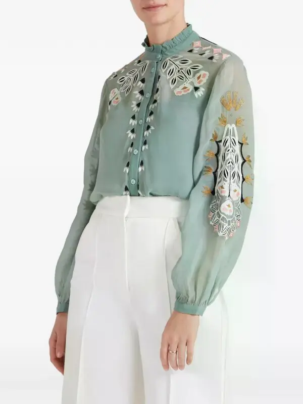 TEMPERLEY LONDON Rosalba Embroidered Shirt