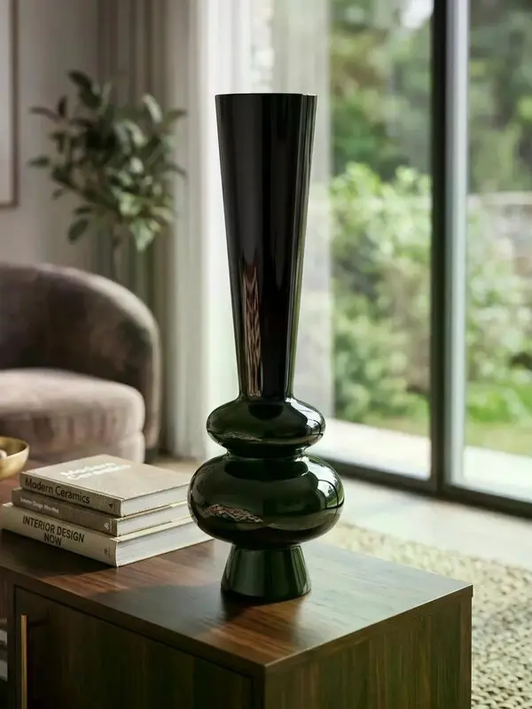 ENZO DE GASPERI Alice Sculptural Vase - Black