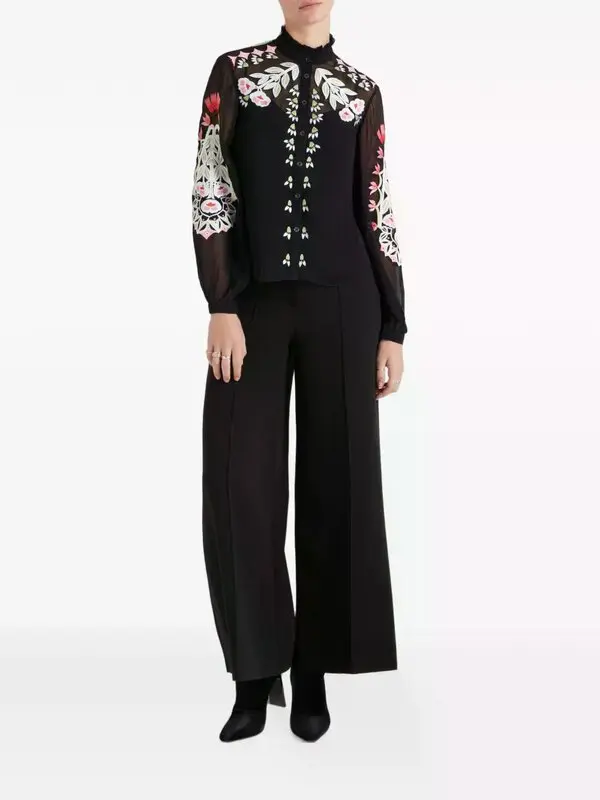 TEMPERLEY LONDON Rosalba Floral-embroidered Shirt