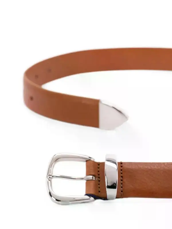 Anderson's Leather Belt With Buckle Fastening