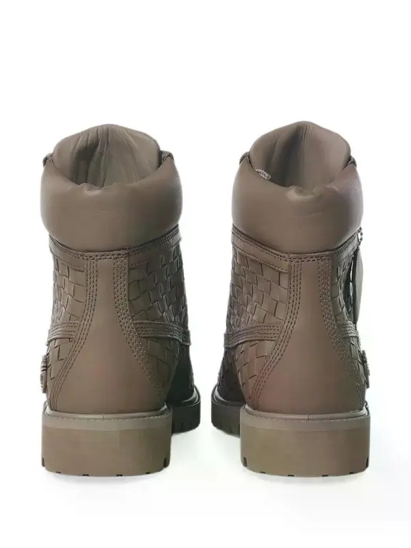 Timberland Woven Leather Hiking Boots