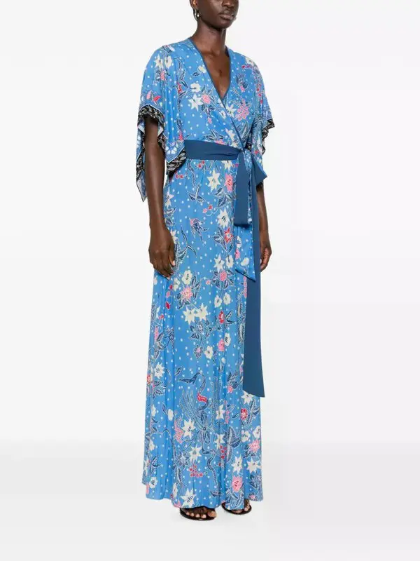 Diane Von Furstenberg Floral-print Wrap Maxi Dress