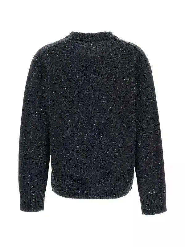 Loulou De Saison Flecked Ribbed-trim Sweater