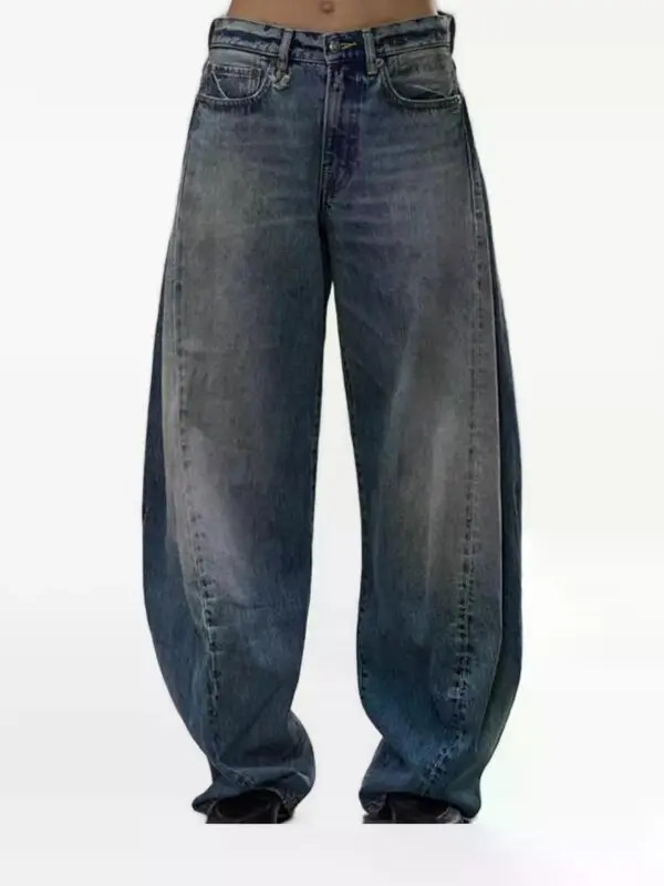 R13 Janine Curved-leg Jeans