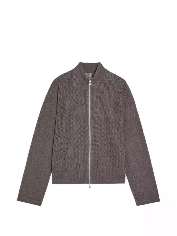 MKI MIYUKI ZOKU Open-knit Zip-up Jacket