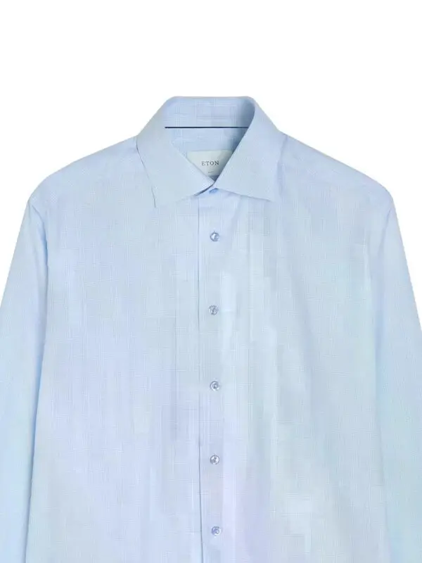 Eton Buttoned Patterned Shirt