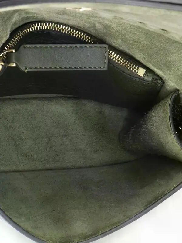 Valentino Garavani Rockstud Front Handle Flap Bag Leather Small Crossbody Bag - Green